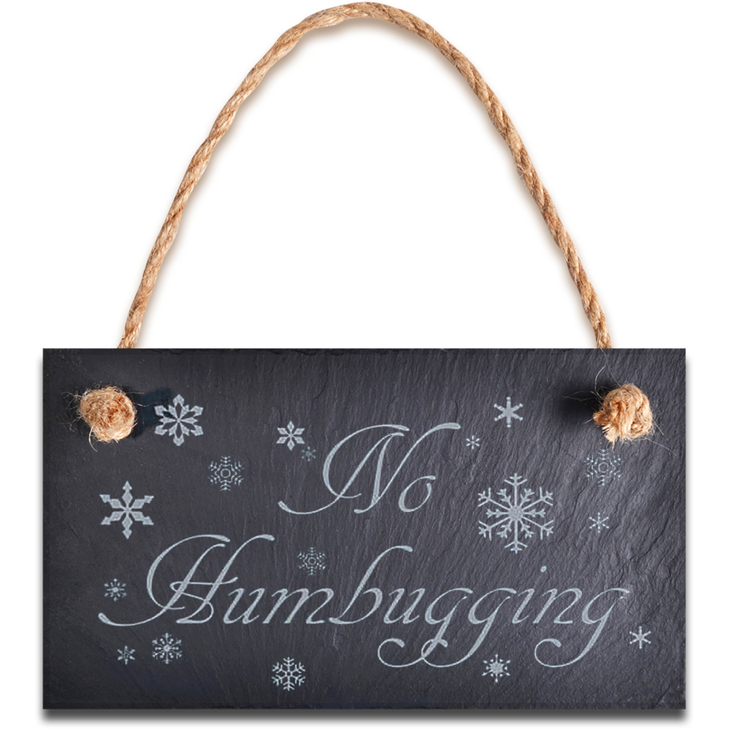 No Humbugging Christmas hanging sign