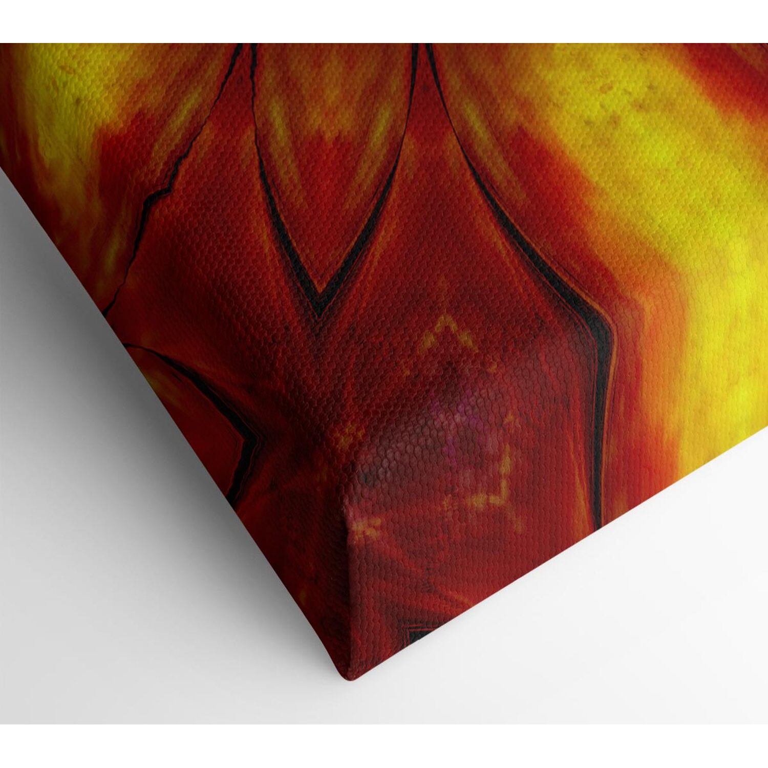 Fire Flower Canvas Print Wall Art