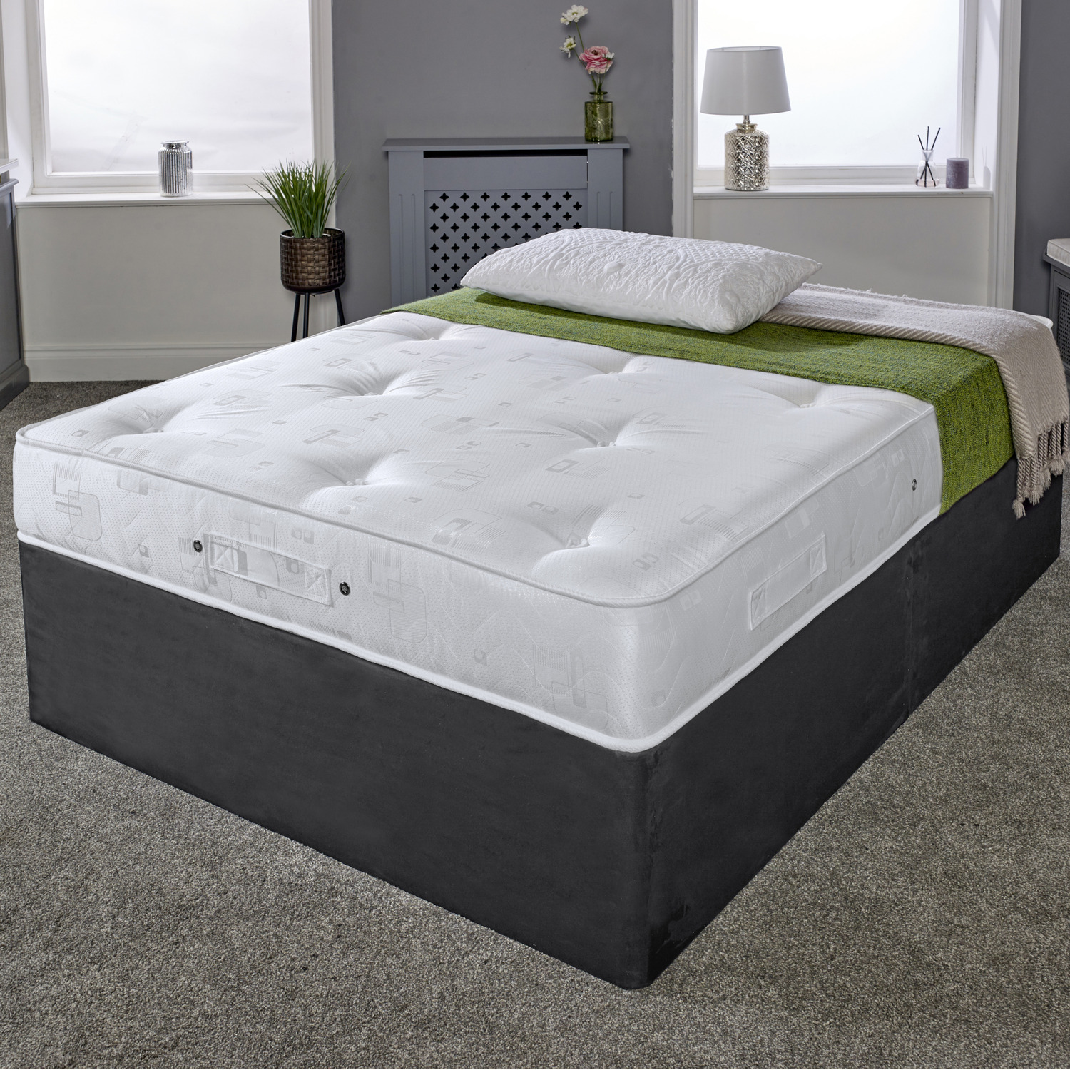 The Geo Wave Superior 22cm Deep Dual Sided Tufted Foam Free Spring Mattress