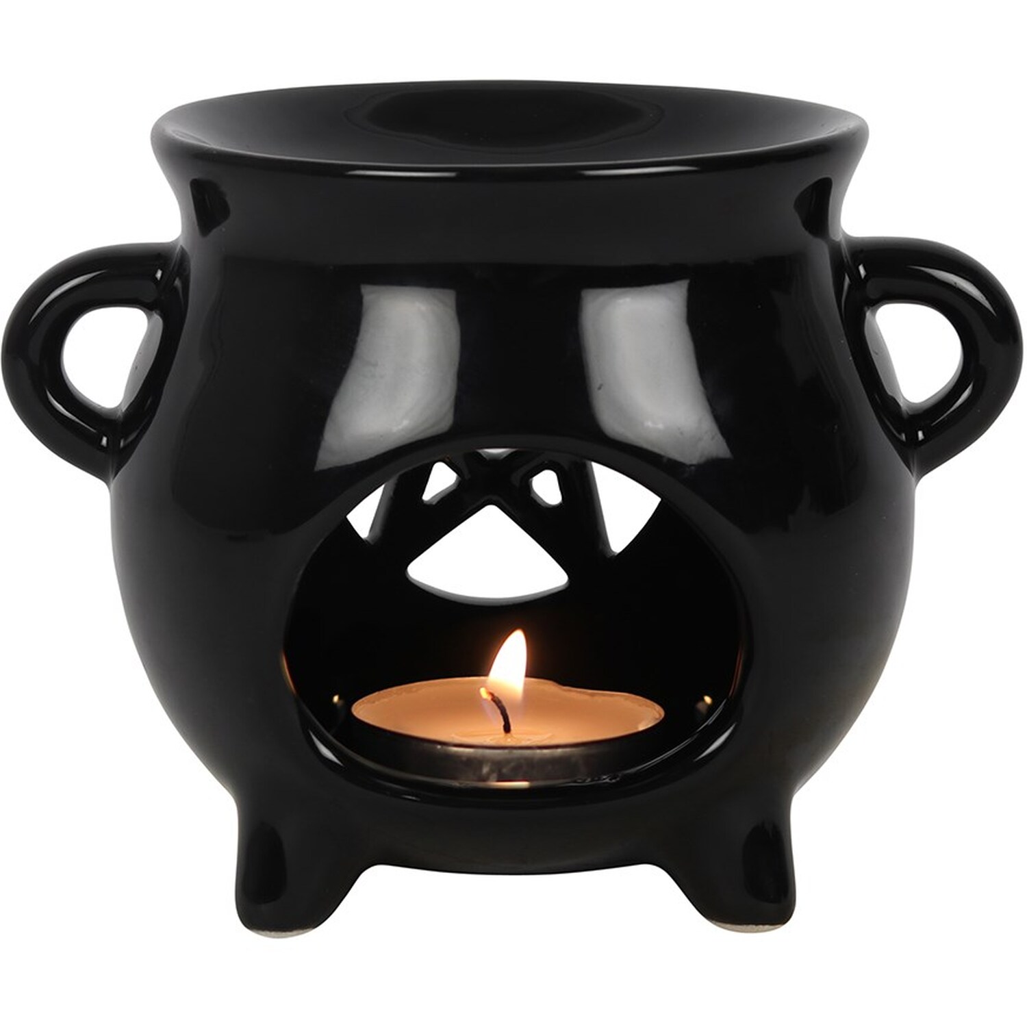 Pentagram Cauldron Oil Wax Burner