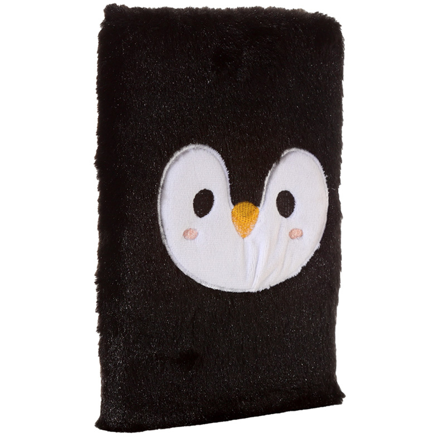 Fluffy Plush Notebook - Adoramals Penguin