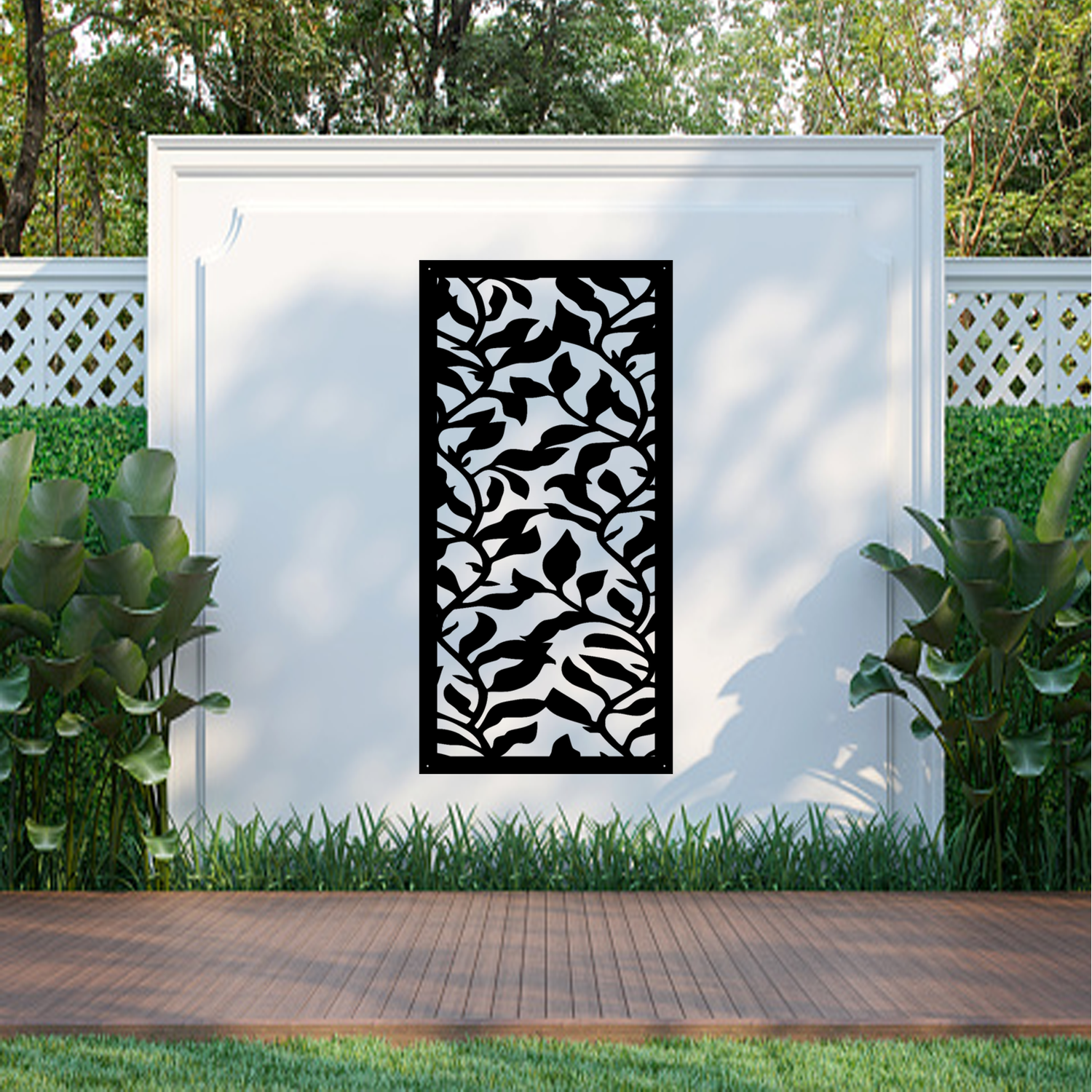 Silver Hood screen metal wall art