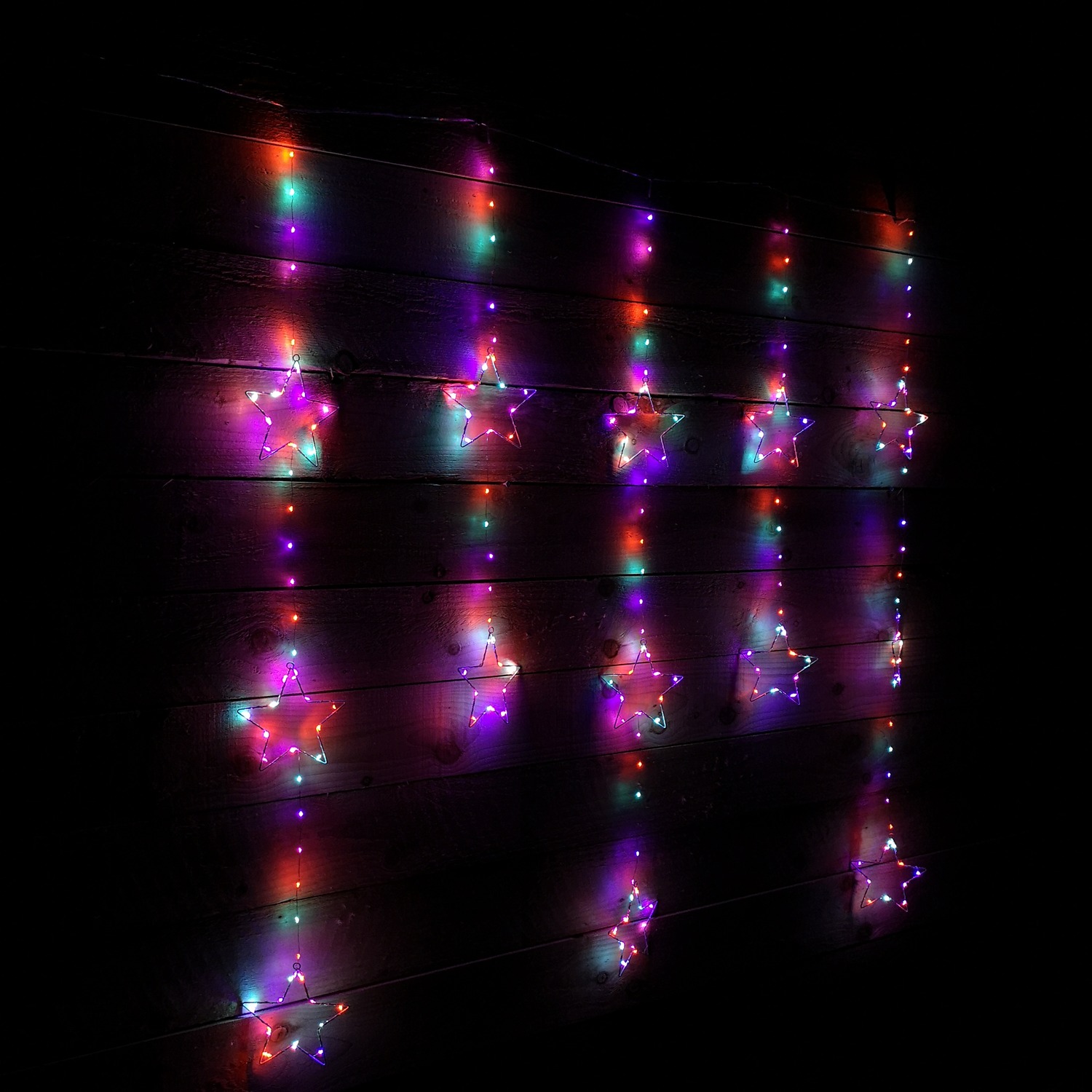 Christmas Flashing Star LED Curtain Lights