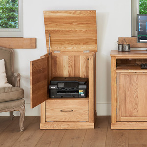 Mobel Oak Printer Cupboard
