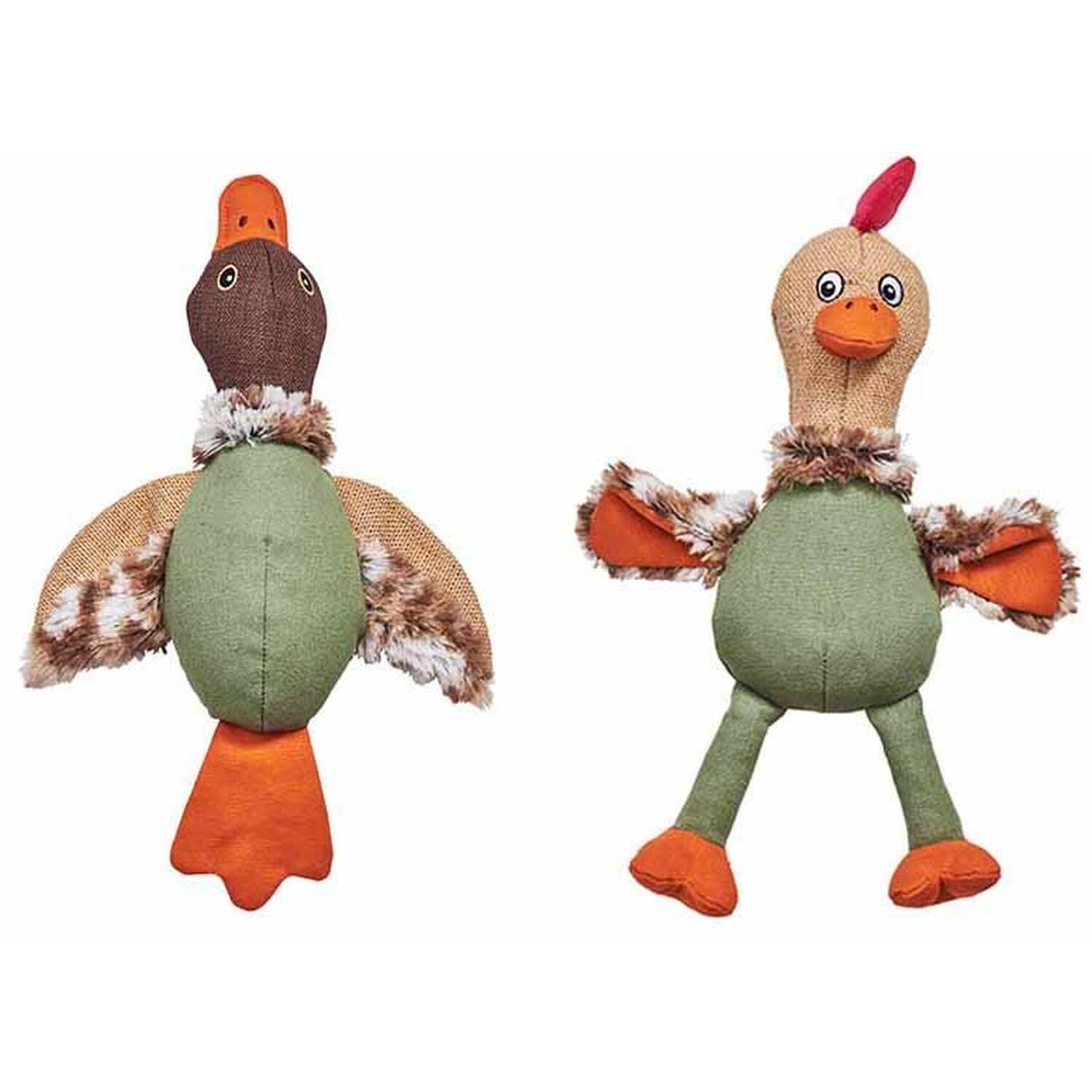 wilko Natural Looking Bird Dog Toy Assorted