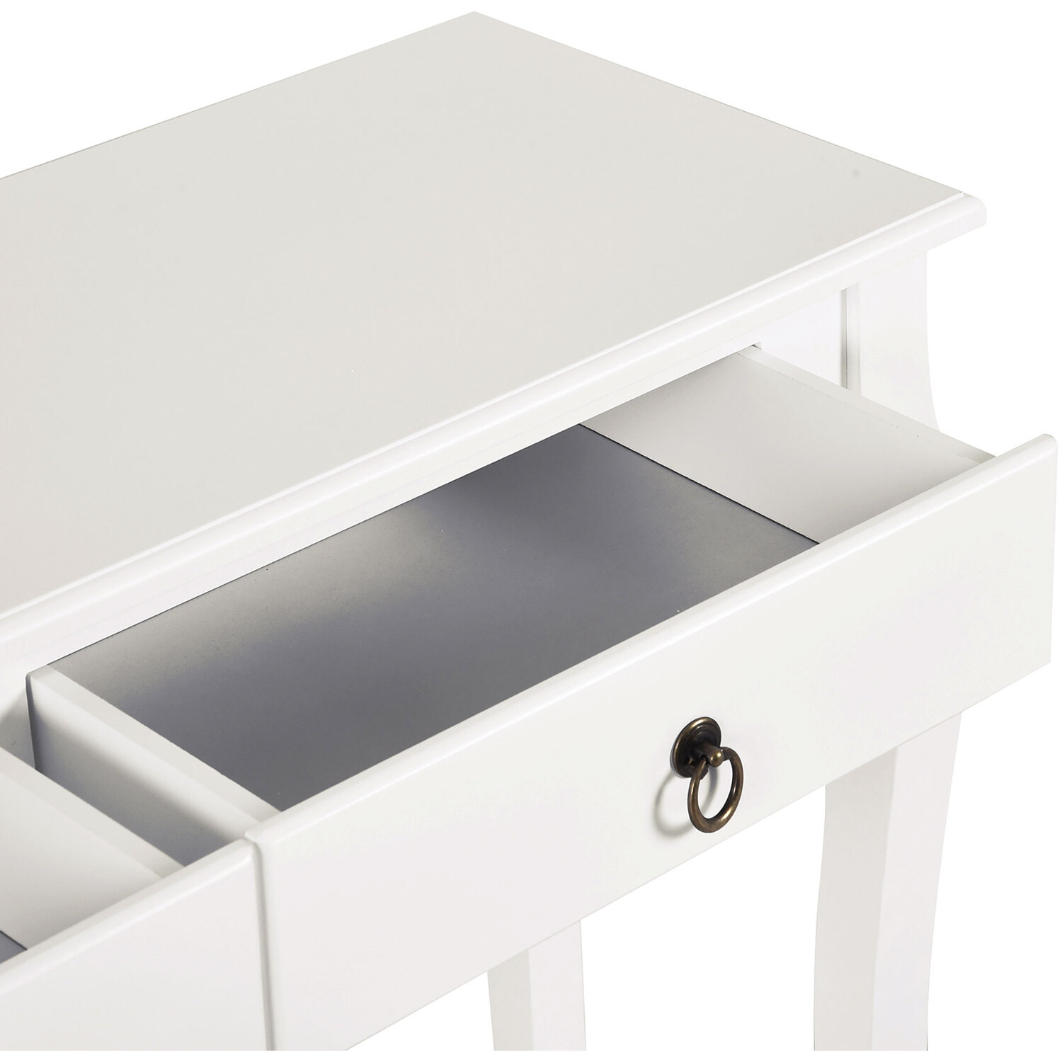 HOMCOM Console Table with Storage Shelves