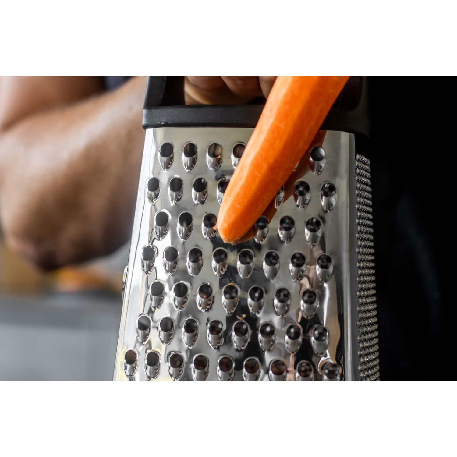 MasterClass Stainless Steel Four Sided Box Grater With Collecting Box