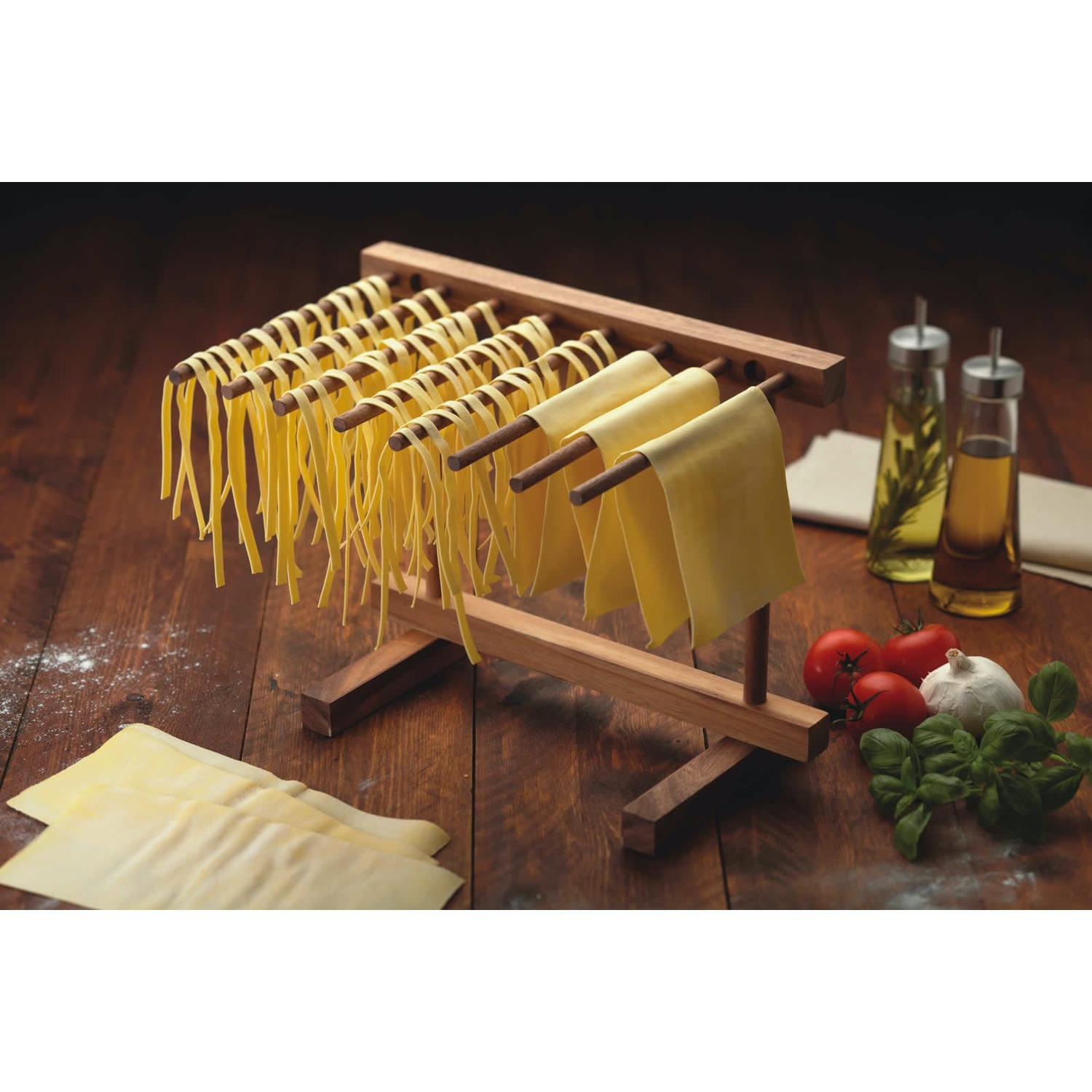 KitchenCraft World of Flavours Italian Pasta Drying Stand