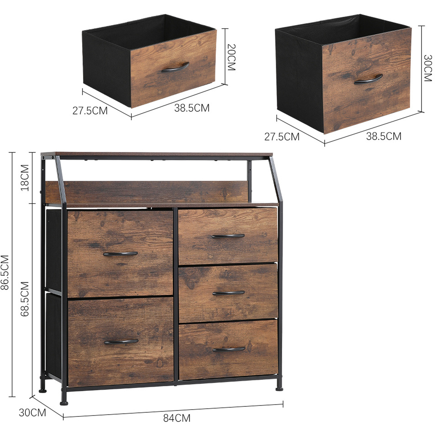 Medieval-Inspired Wooden Storage Cabinet