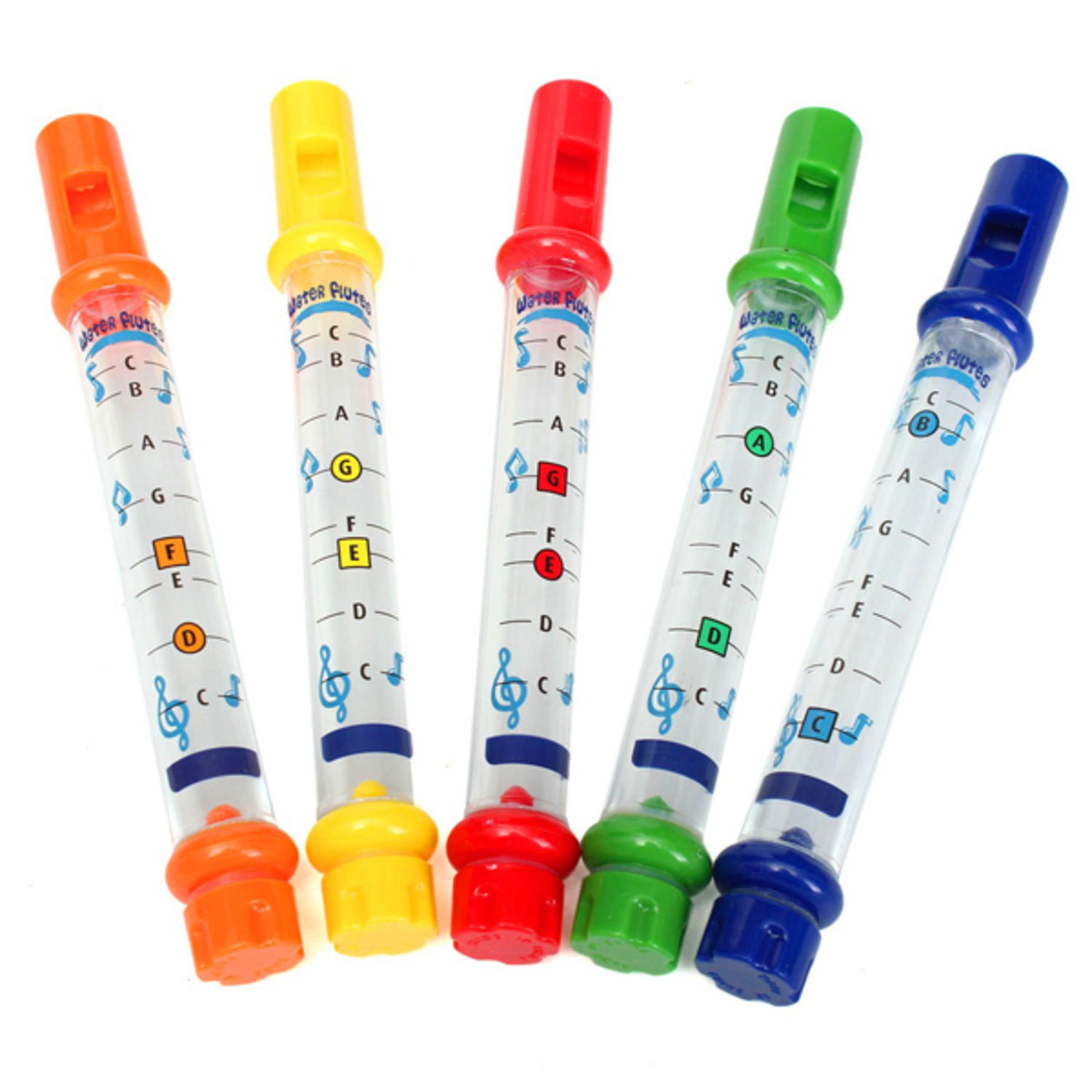 5Pcs Bath Flutes Toy Set