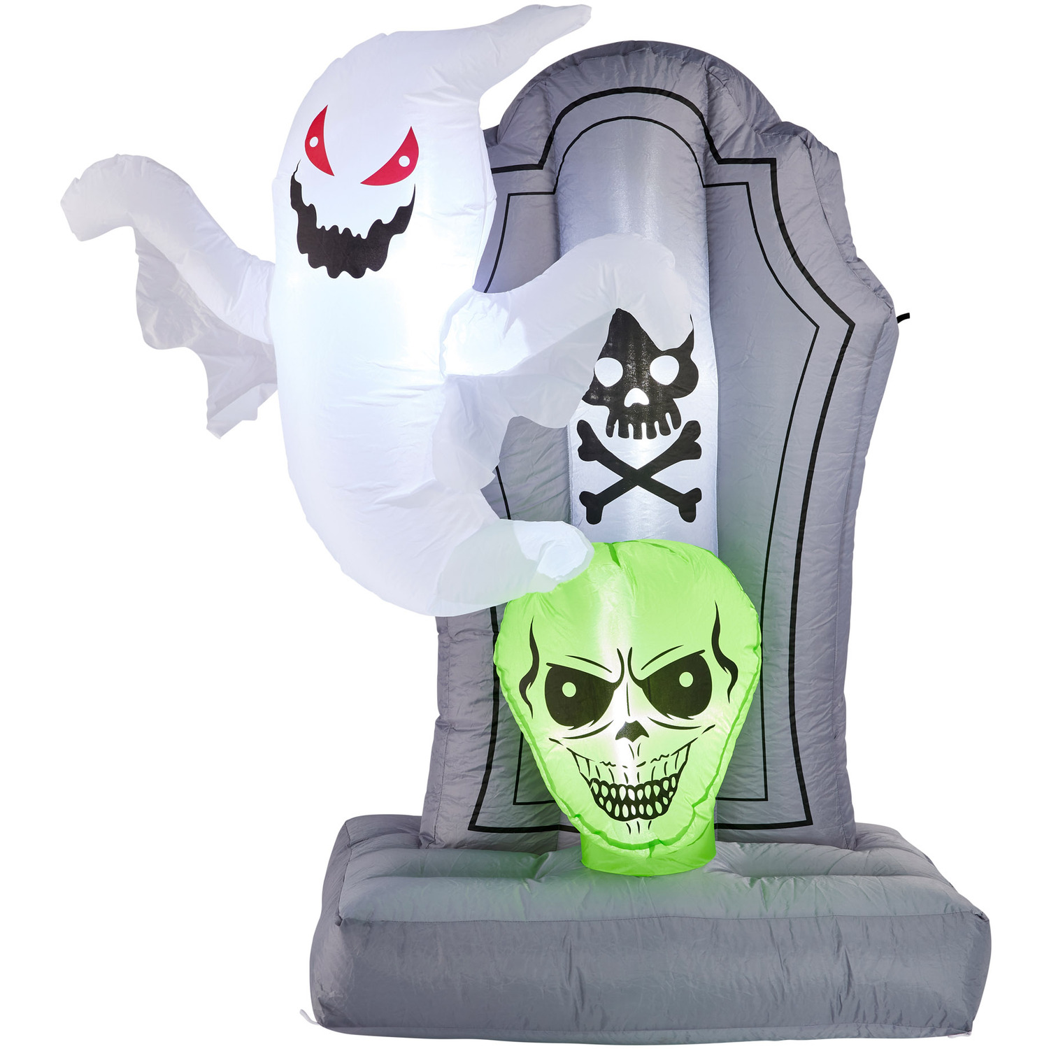 Halloween Inflatable Tombstone with Ghost
