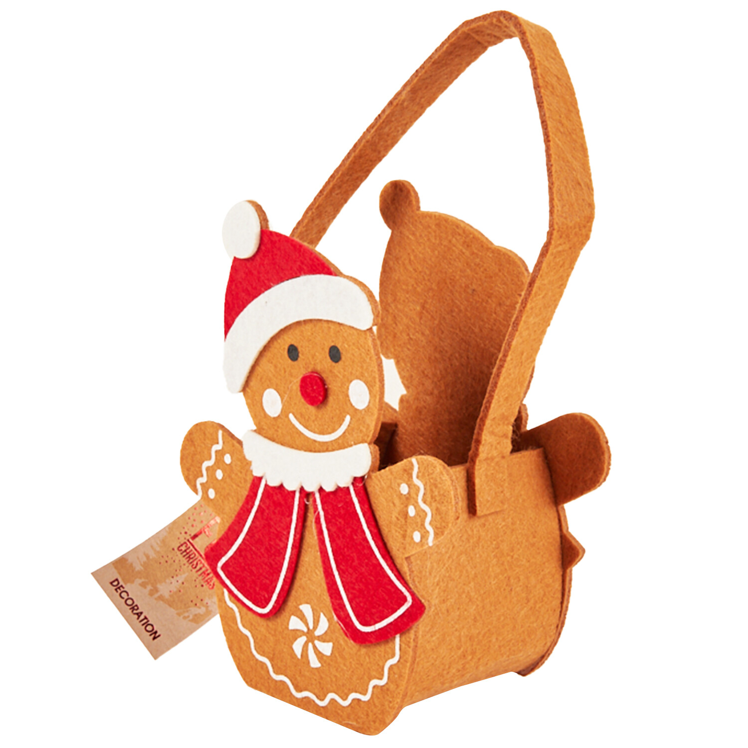 Gingerbread Character Felt Baskets