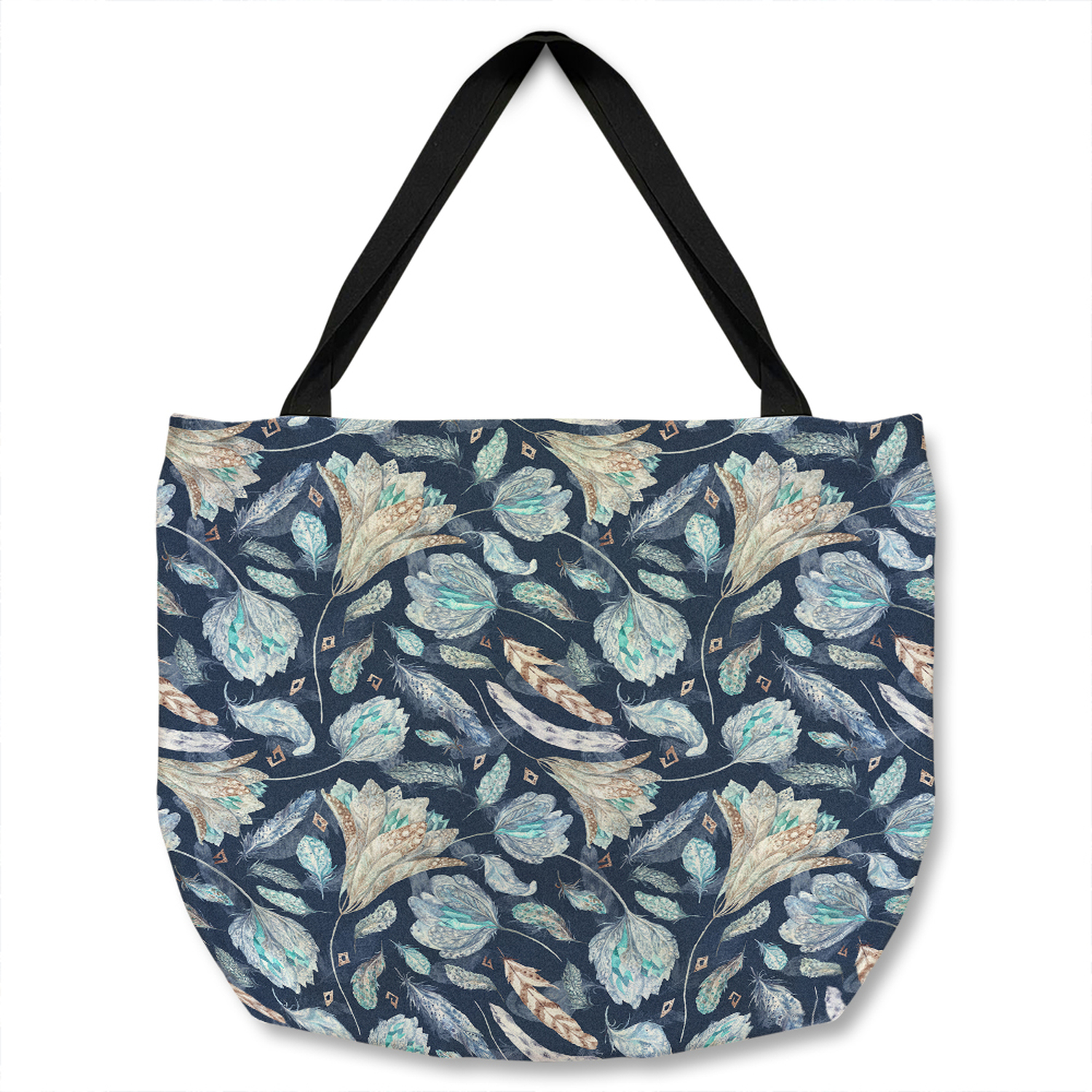 Boho Chic Indigo Pattern Tote bag