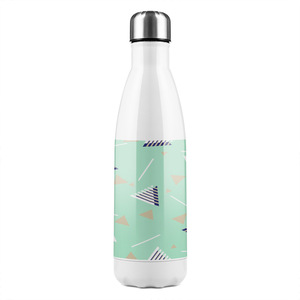 Geometric Triangle Stripes Stainless Steel Bottle