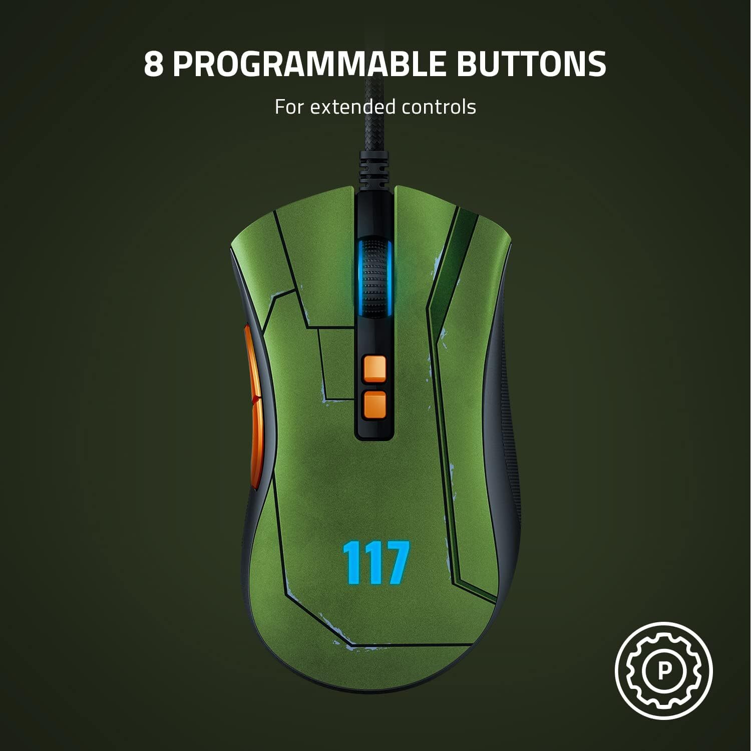 Razer DeathAdder V2 Halo Infinite Gaming Mouse USB 20000dpi 8 Buttons