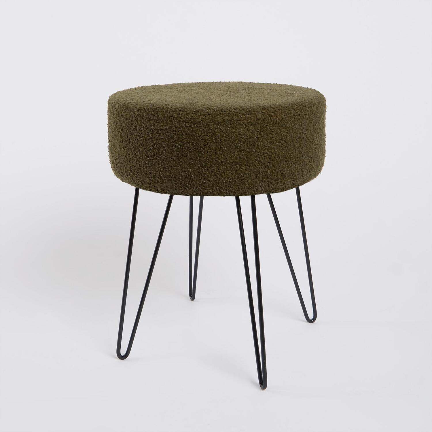 Teddy Boucle Hairpin Stool