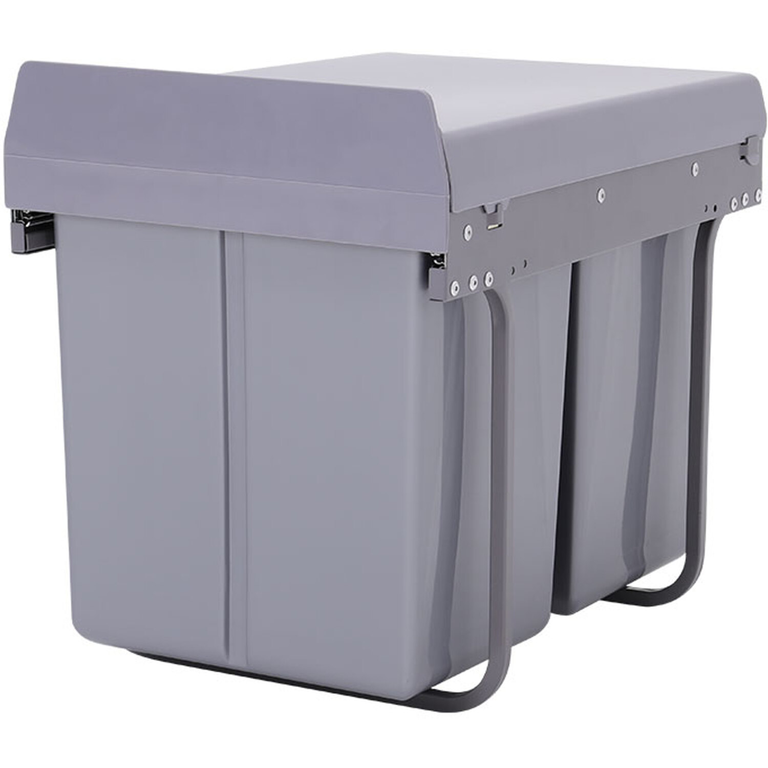 Integrated Recycling Pull Out Kitchen Waste Bin, 40L