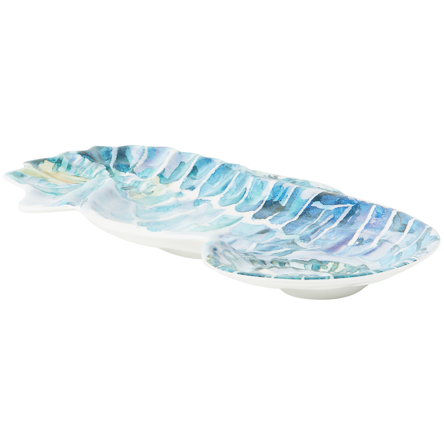 Neptune Melamine Sea Horse Plate