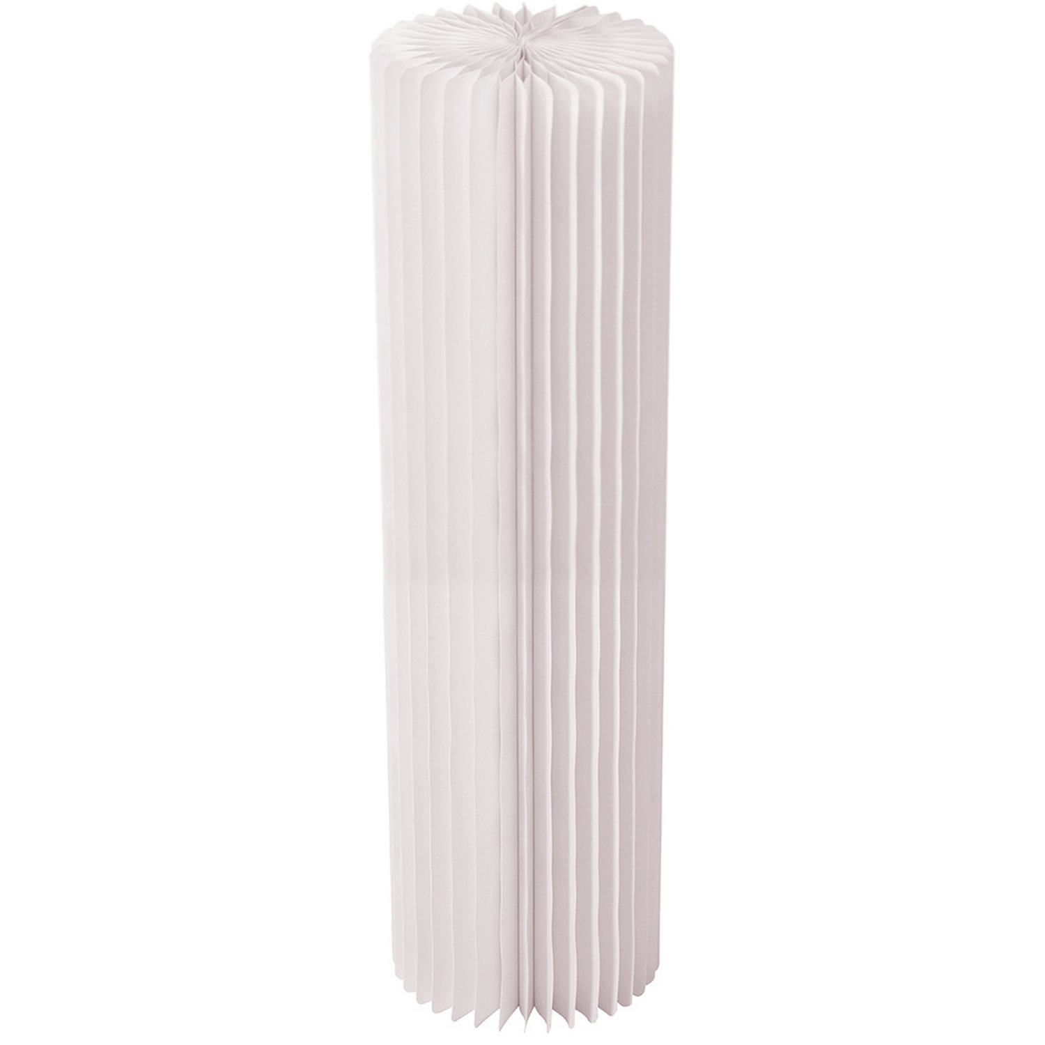 Origami-Inspired Cylinder Display Stand with Acrylic Top