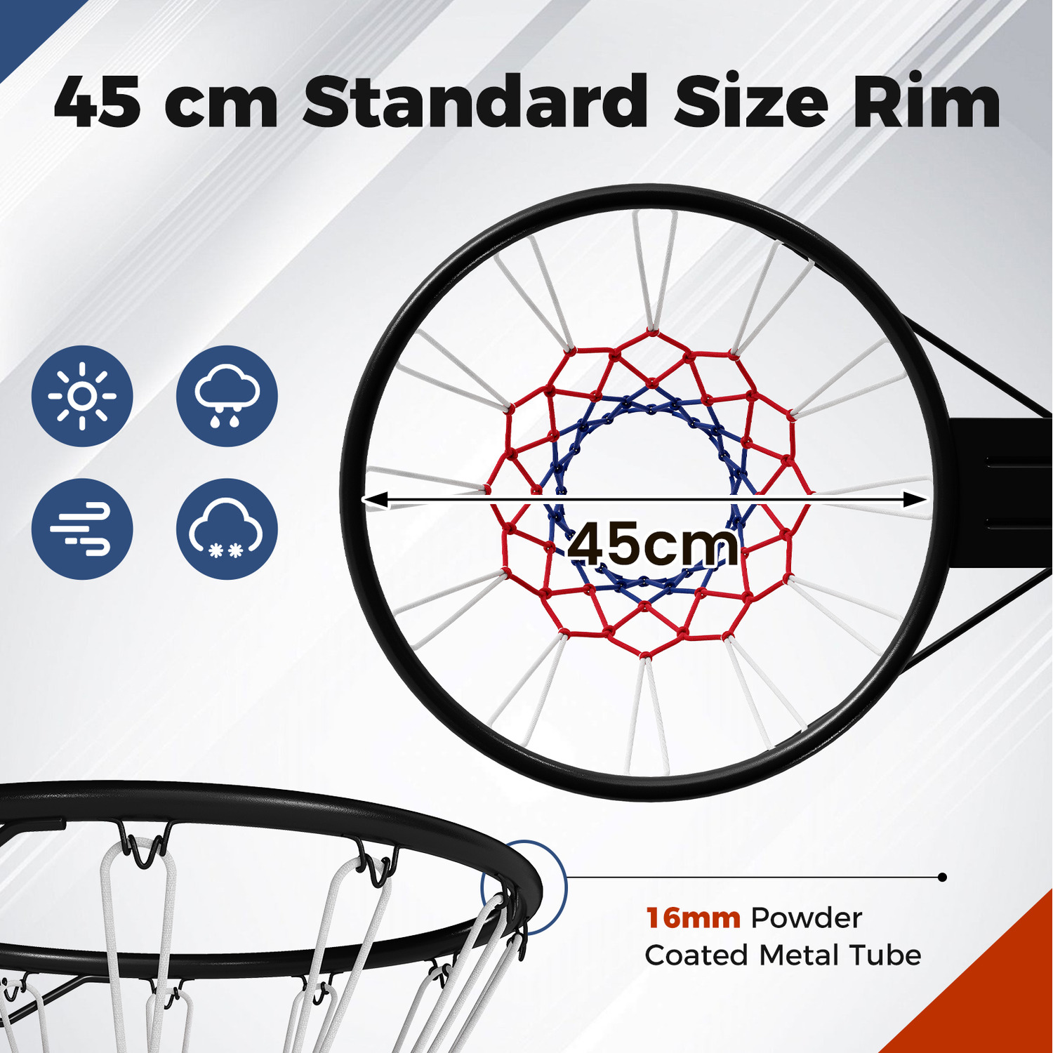 18" Basketball Rim Goal Replacement
