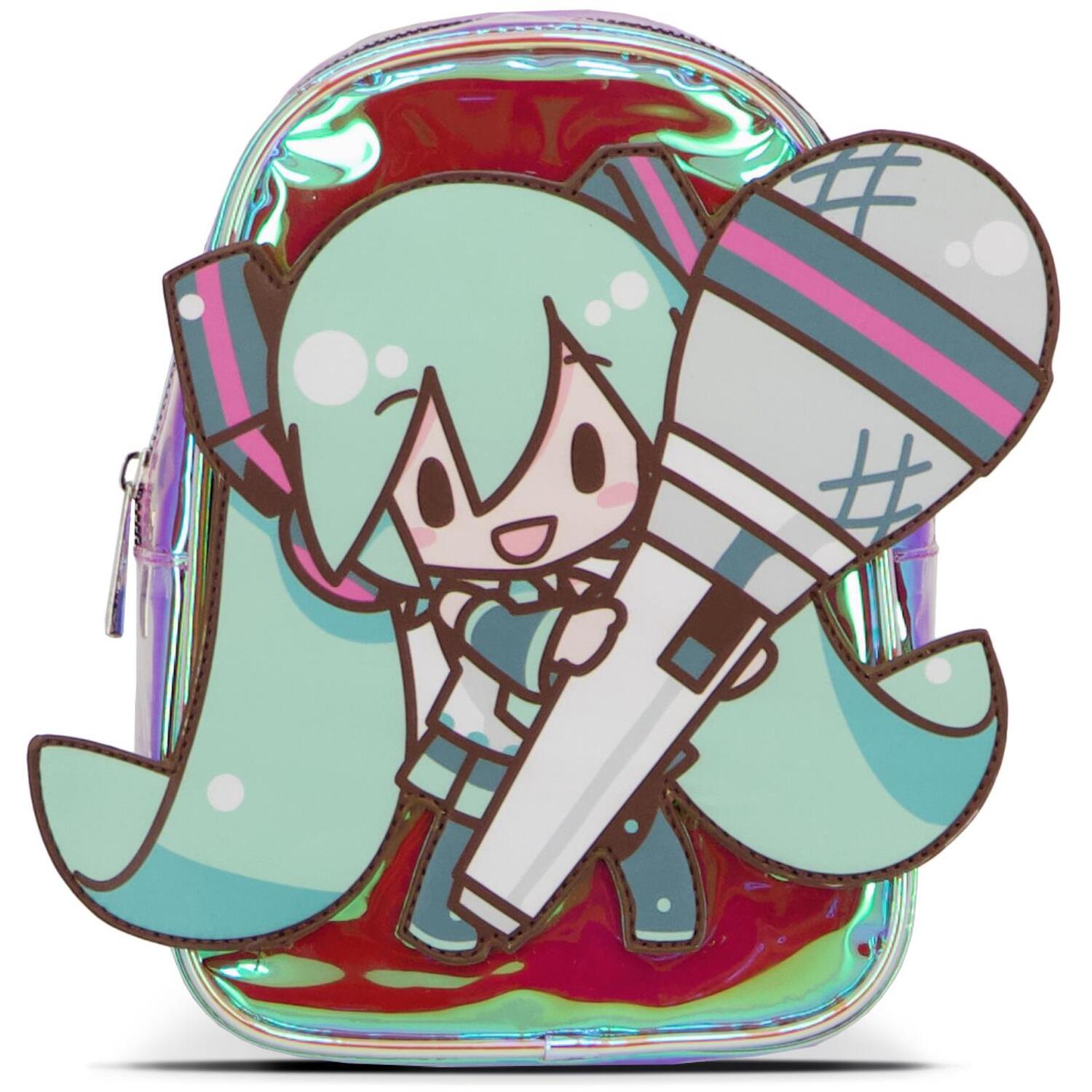 HATSUNE MIKU MP781487HMK 3D Shiny Mini Backpack