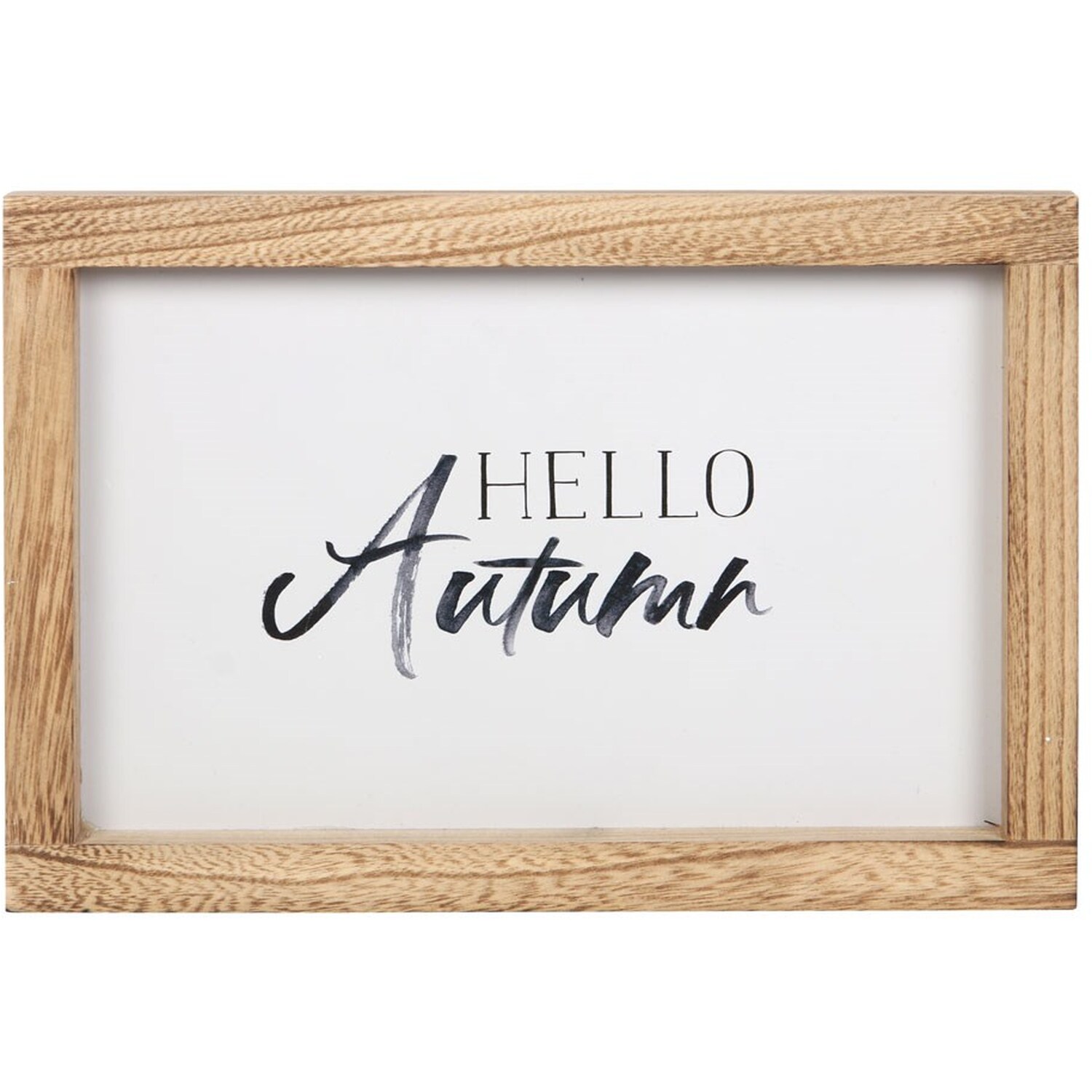 Hello Autumn Wooden Frame Sign
