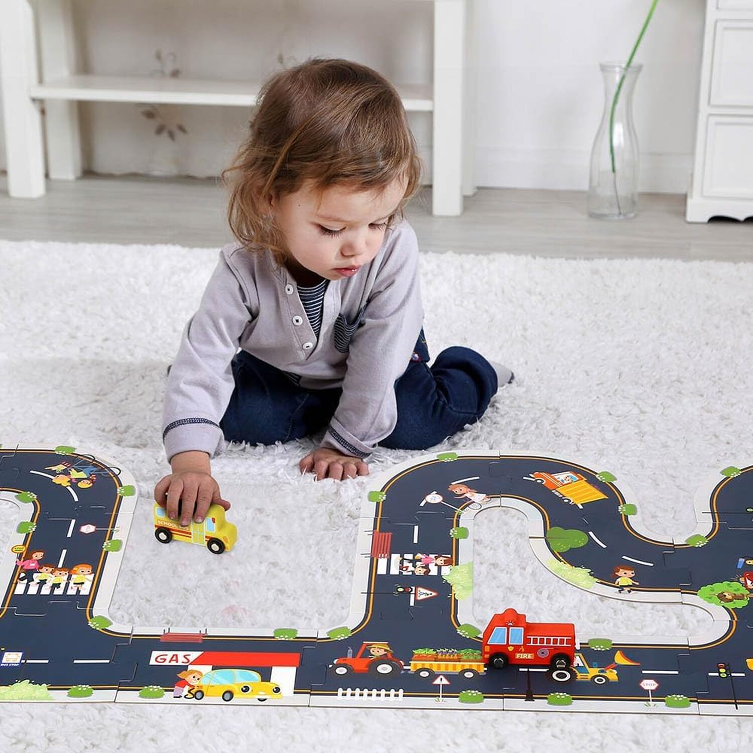 City Road Puzzle 20 Piece Road Map Puzzle