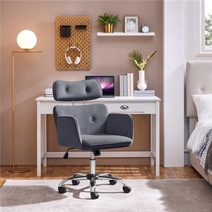 Rolling Swivel Computer Chair Vanity Chair