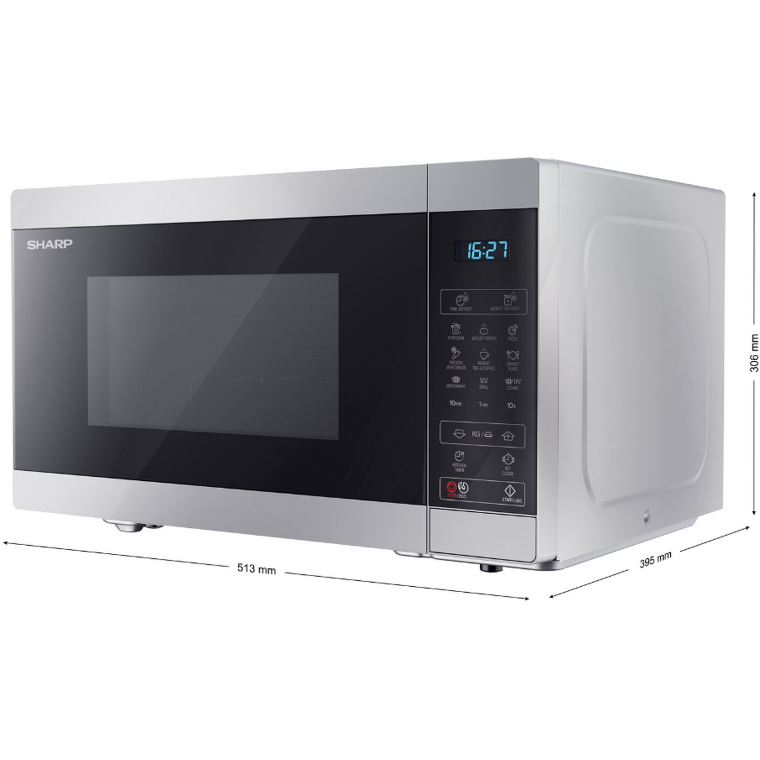 SHARP 28 Litre 900W Digital Microwave Oven With 1100W Grill
