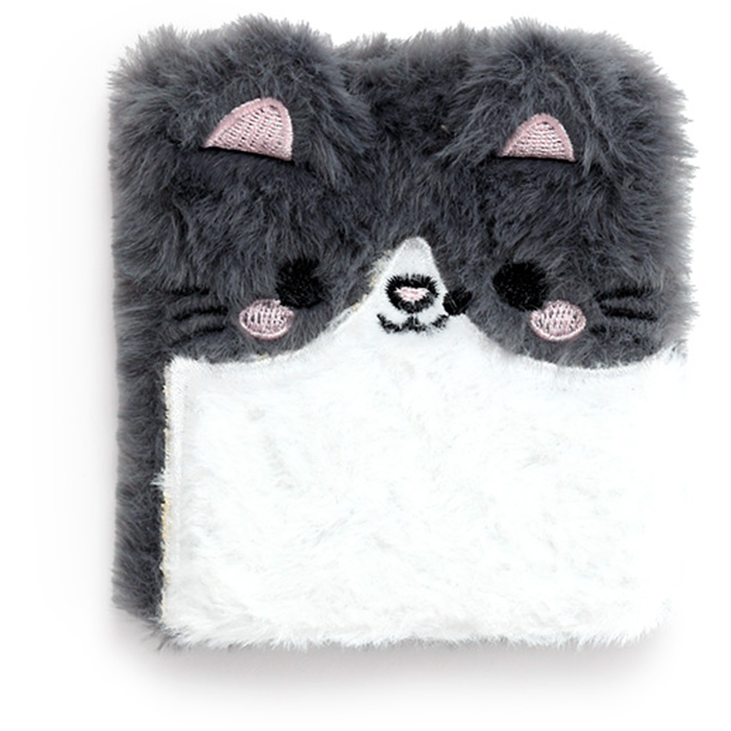 Plush A5 Notebook with Pouch and Mini Notebook - Adoramals Lola the Cat