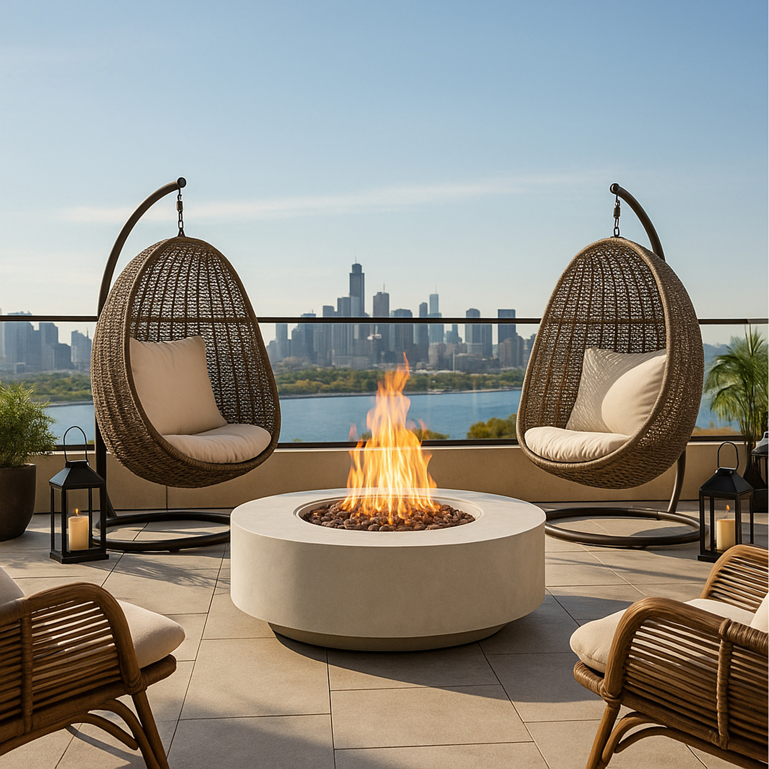 Fusion Outdoor Gas Fire Pit