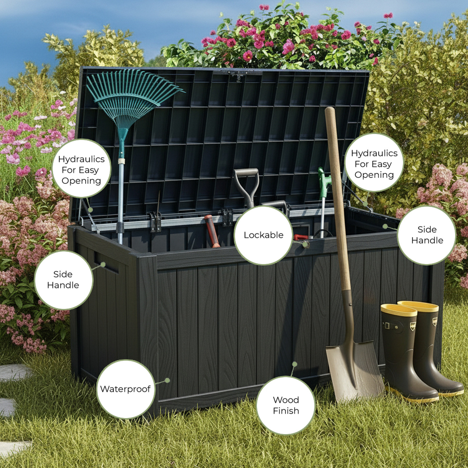 TUNGSTEN Large Garden Storage Box