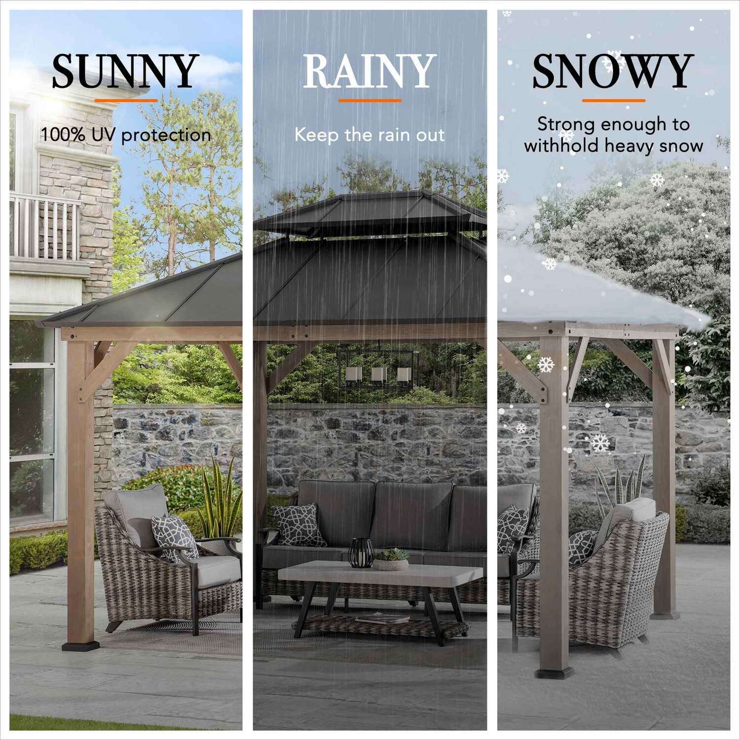 FSC Cedar Wood Gazebo