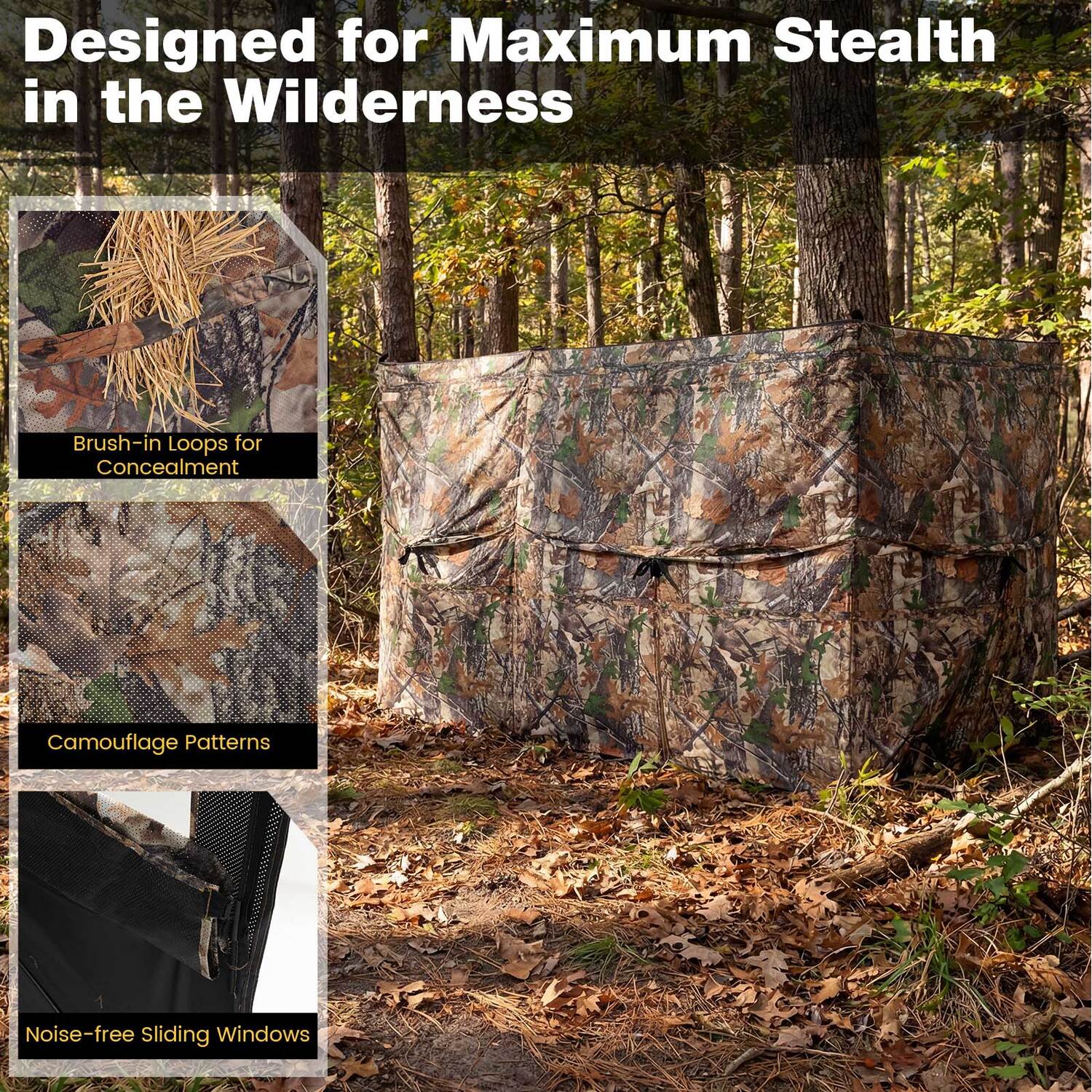 See-through Ground Blind Tent