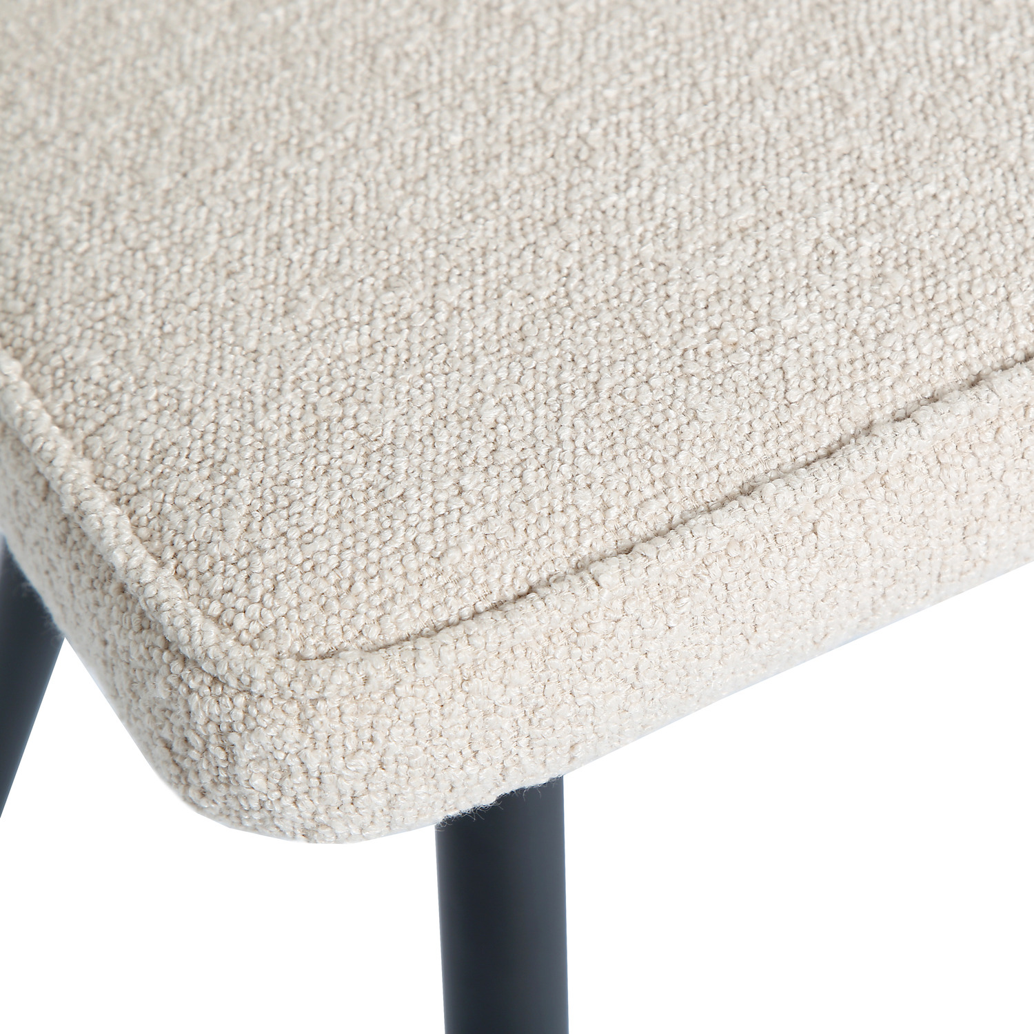 Set of 2 Boucle Dining Chair