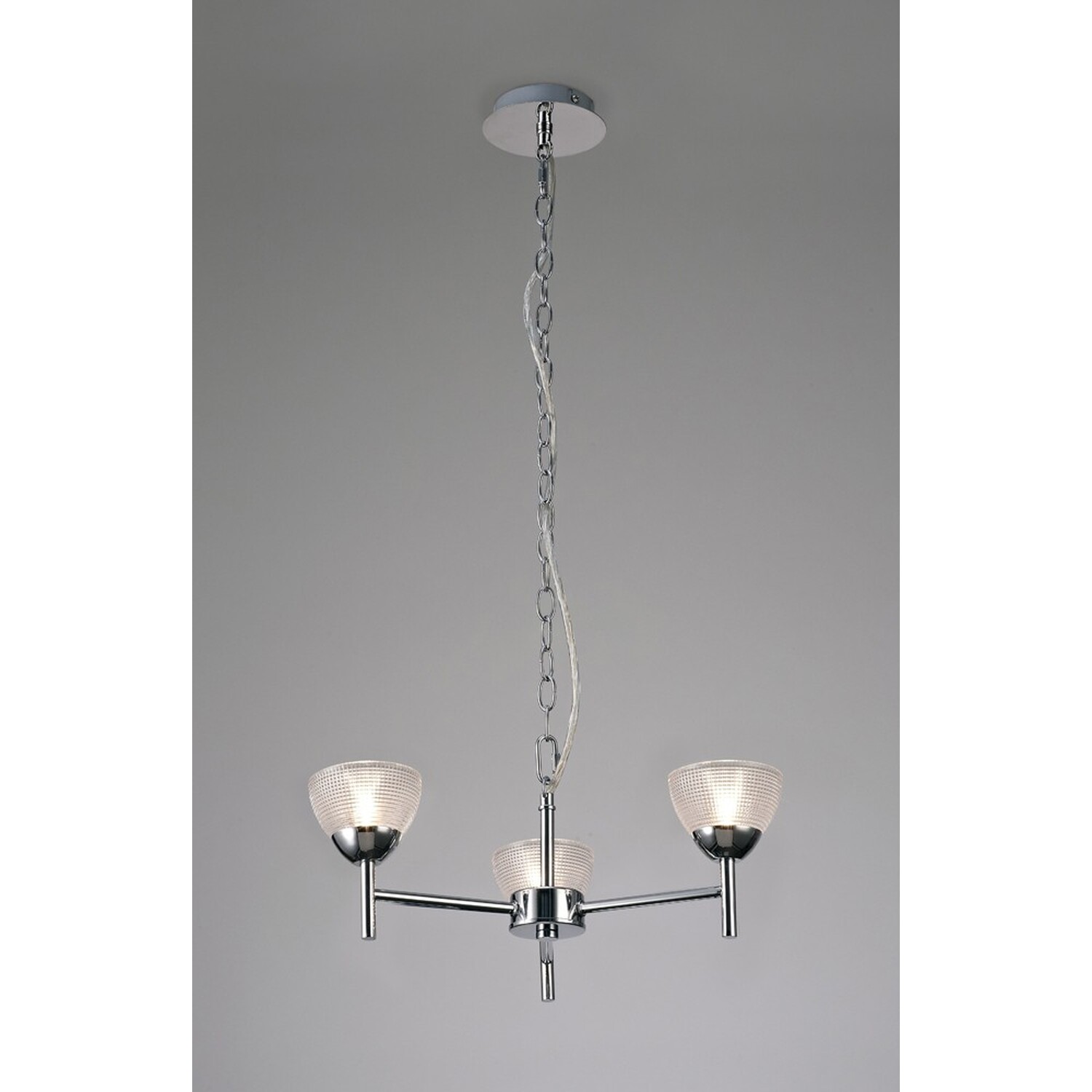 Avalon Ceiling G9 Ceiling Pendant, Semi Ceiling, Chrome, Prismatic Glass