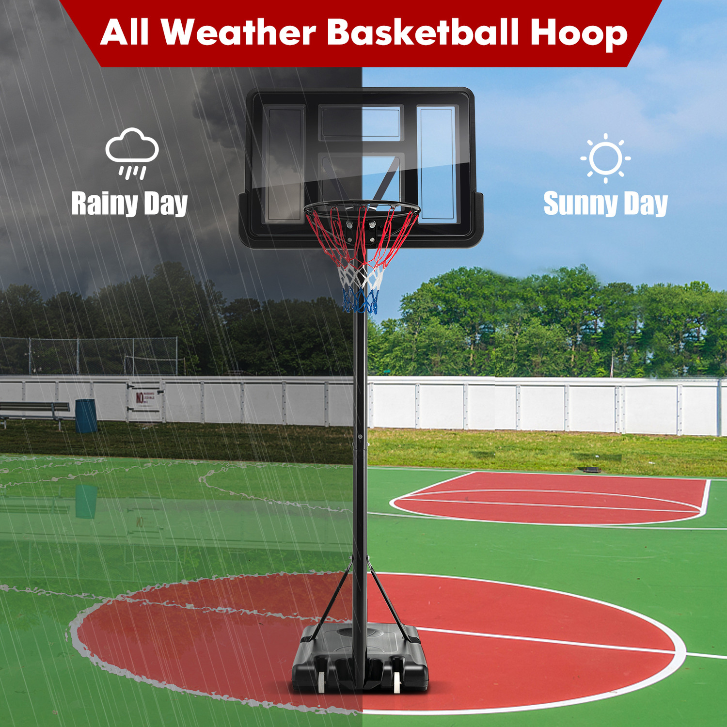 1.9-3.6M Basketball Hoop System