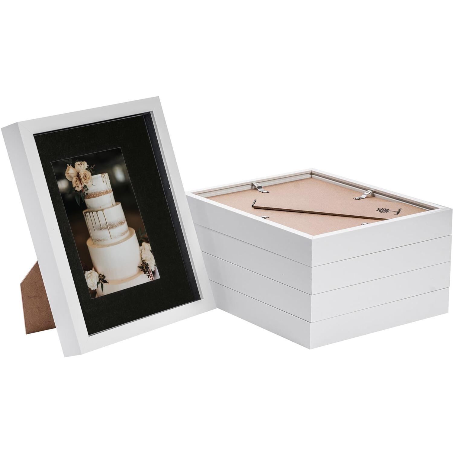 3D Box Photo Frames - 8x10" with 4x6" Mount - Pack of 5