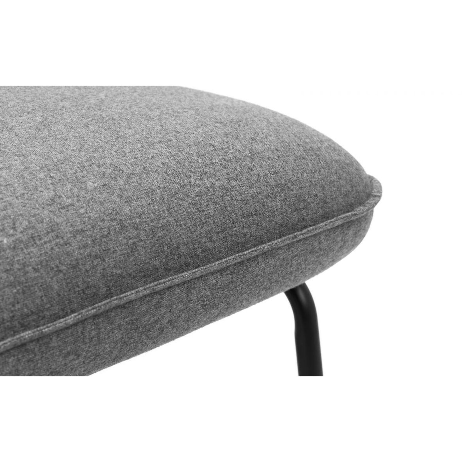 Cushion Chair with Black Metal Frame