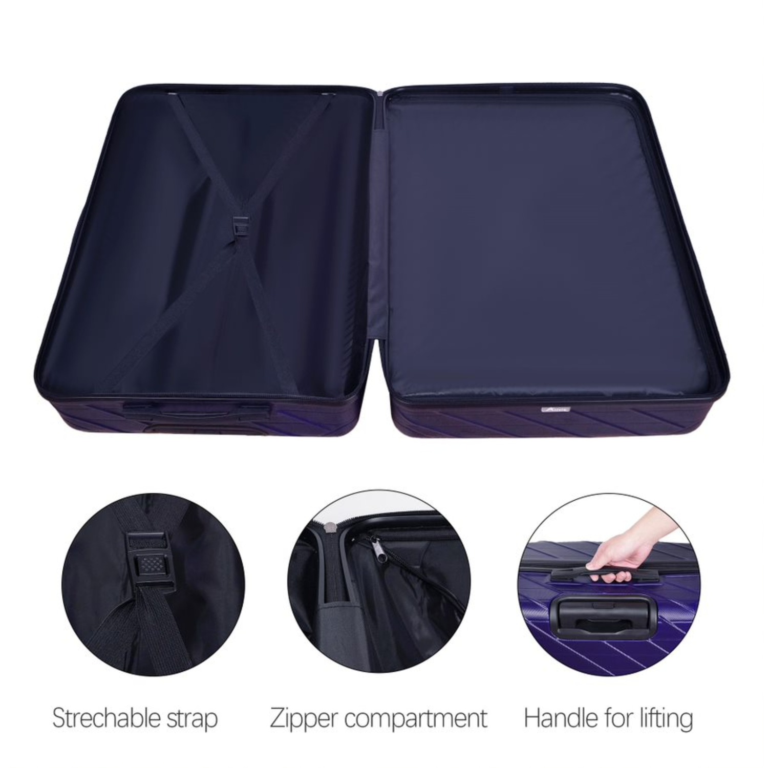 Alivio 3 piece Travel Suitcase Set
