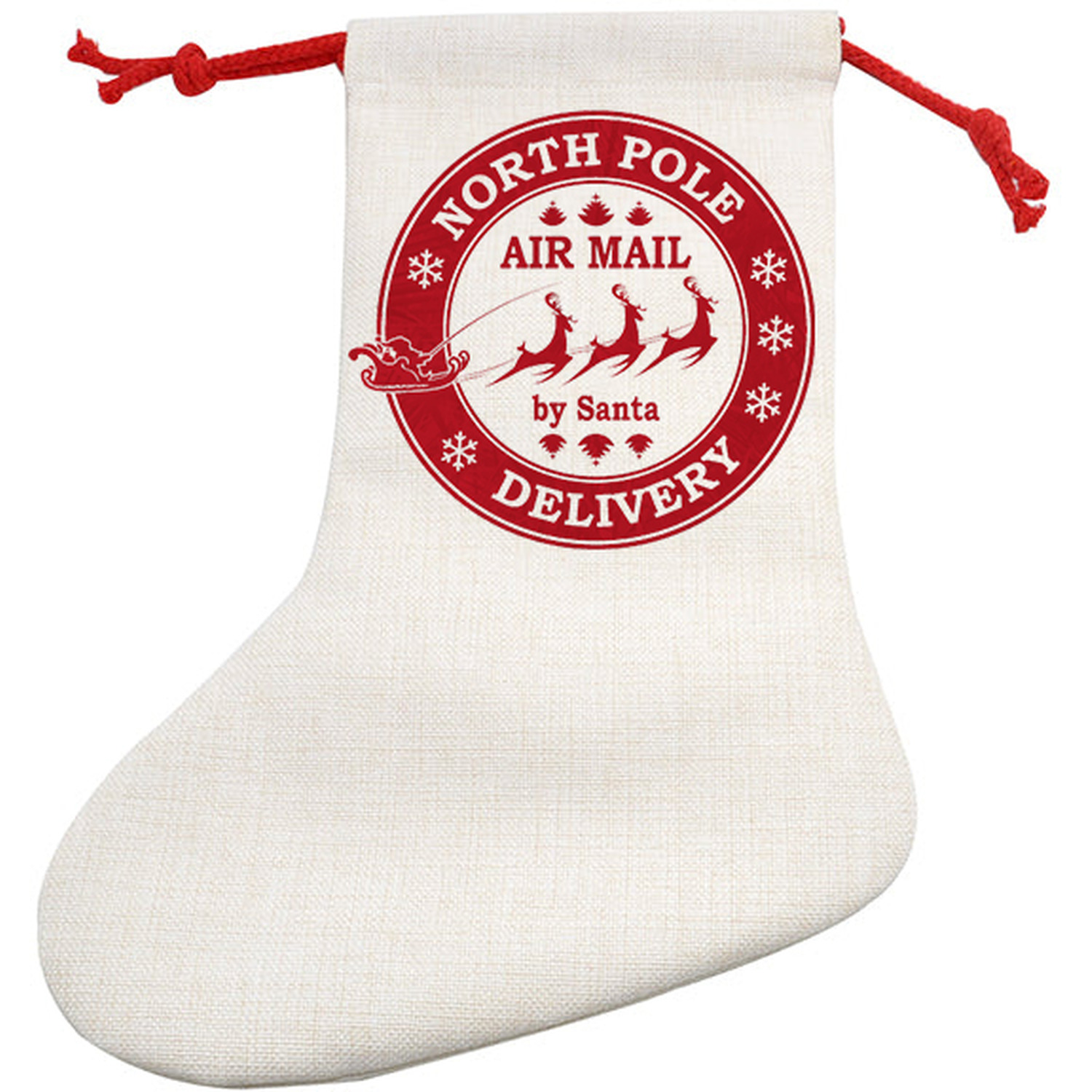 Santa Air Mail Christmas Stocking