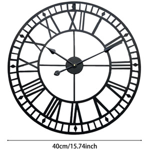 Metal Roman Numeral Wall Clock