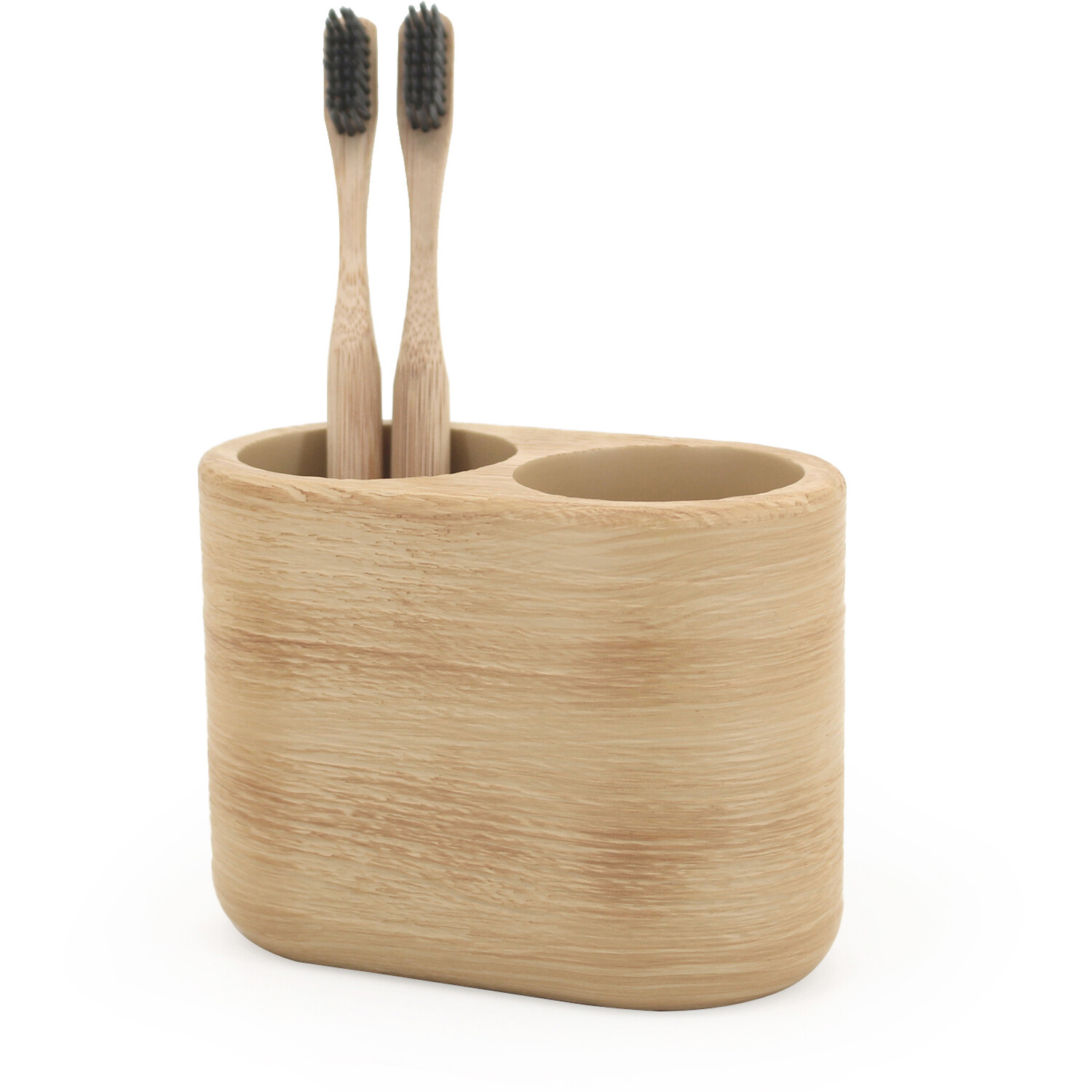 Serenity Wood Toothbrush Holder