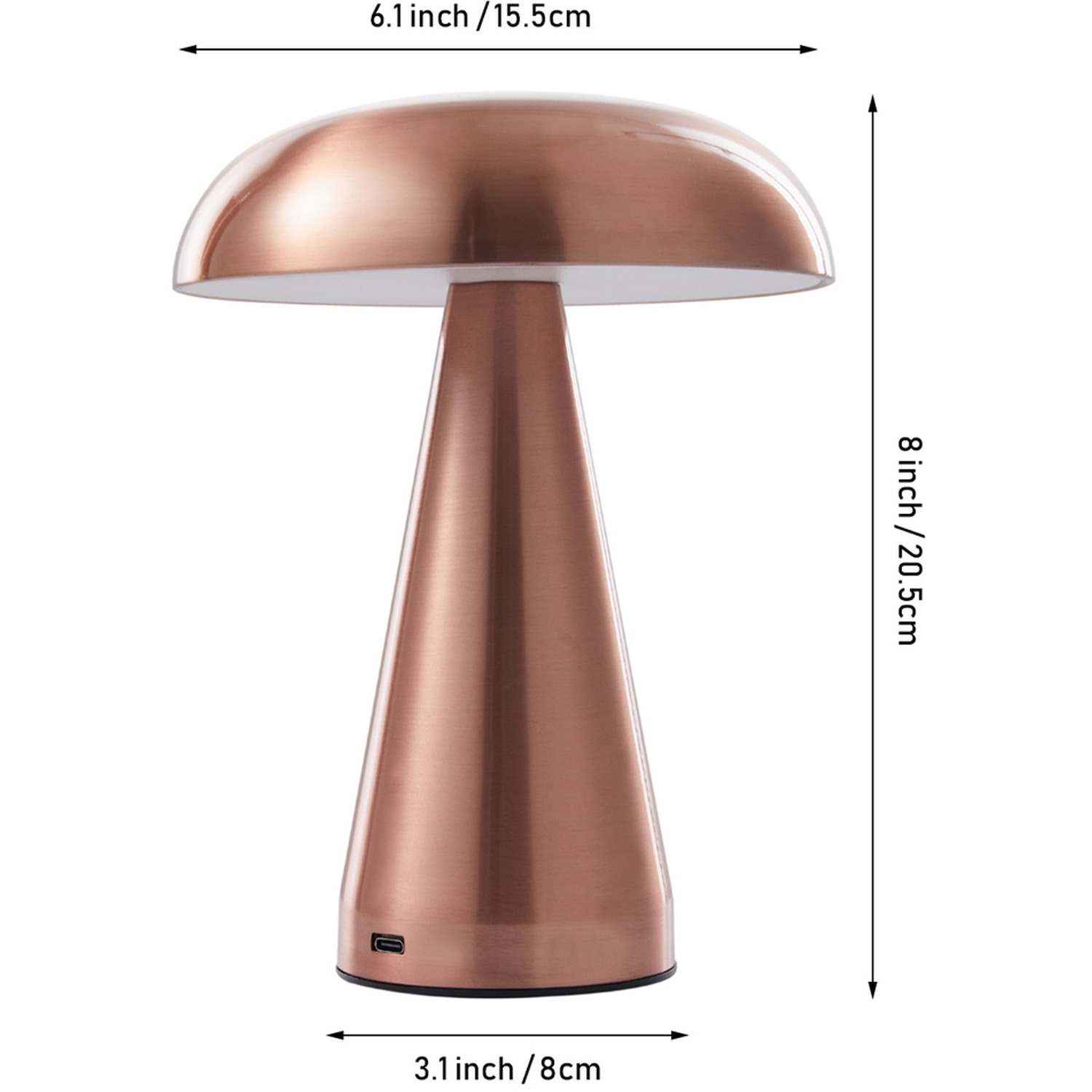 Dimmable Mushroom-Shaped Table Lamp