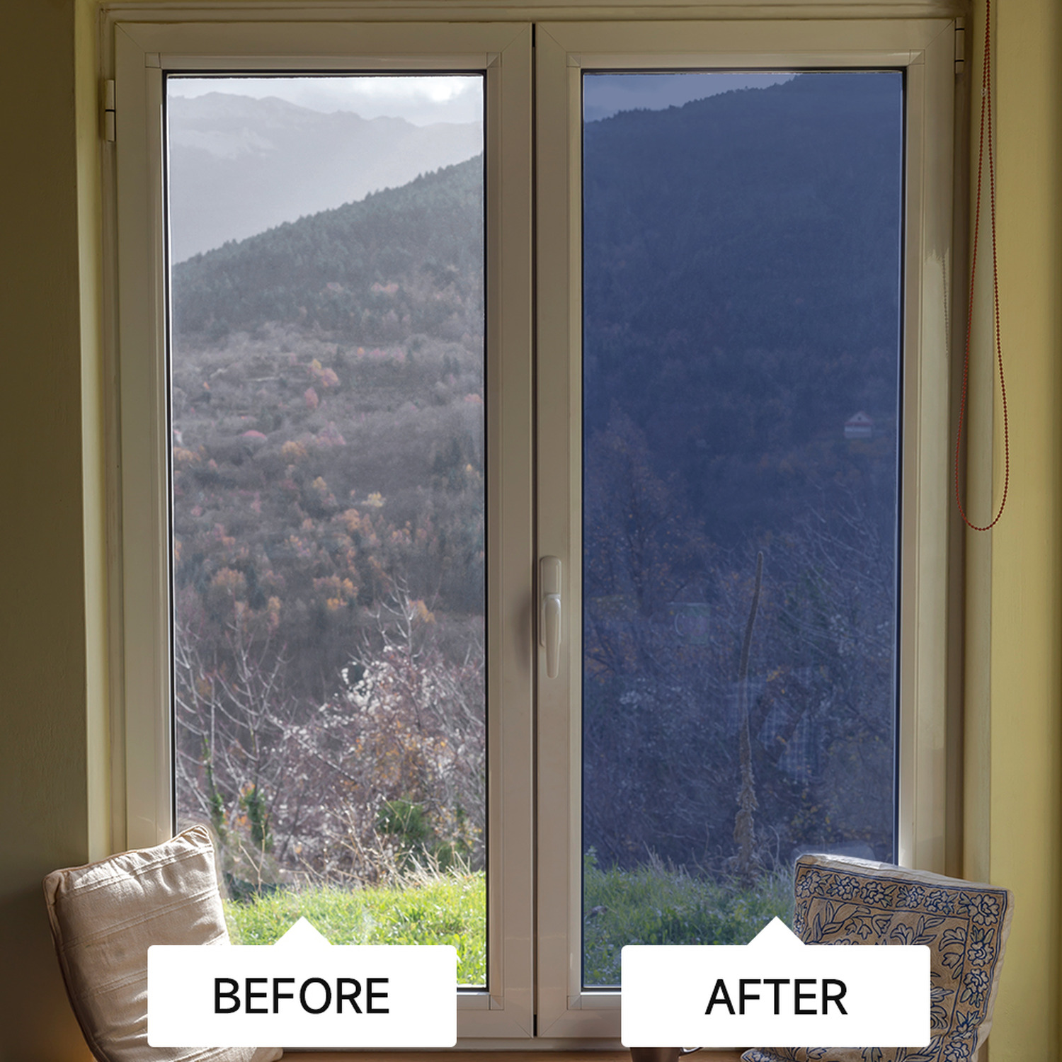 One Way Window Privacy Film for Sun Blocking