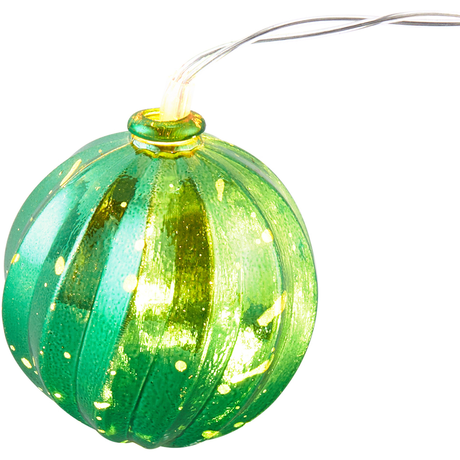 Lifeideas Multicoloured Christmas Ball Ornament String Lights Battery ...
