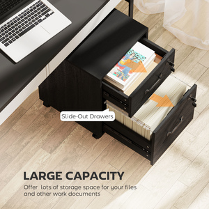 HOMCOM Rolling File Cabinet with Drawer