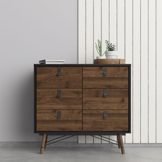 Ry Double Chest of 6 Drawers