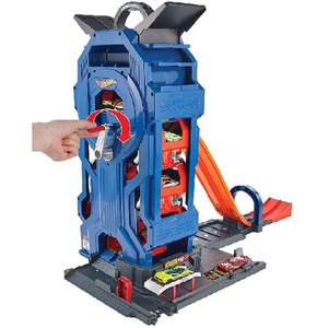Mega Garage Connectable Play Set with Diecast Car Parking Lot