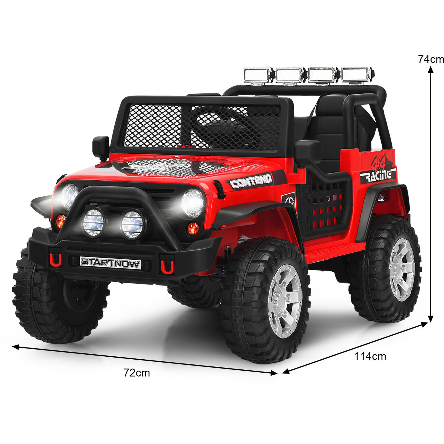 Costway Electric Children Ride-On Truck-Red
